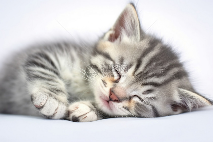 睡觉的小猫高清图片下载-正版图片600174672-摄图网