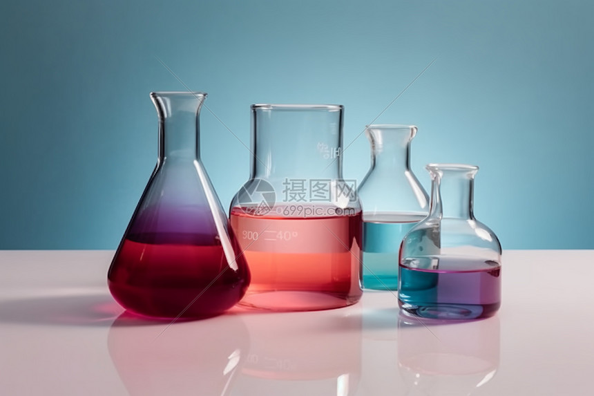 实验室玻璃器皿布置高清图片下载-正版图片600174716-摄图网