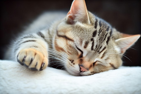 在睡觉的猫咪高清图片下载-正版图片600178196-摄图网