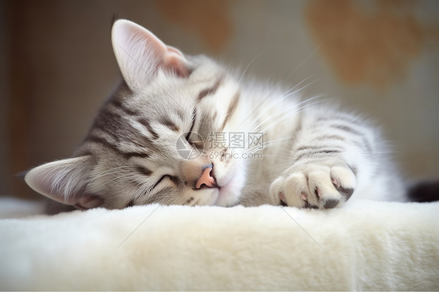 在睡觉的猫咪高清图片下载-正版图片600178196-摄图网