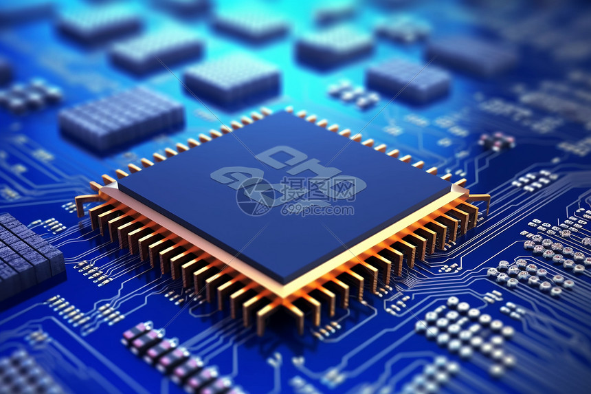 计算机的cpu高清图片下载-正版图片600178308-摄图网