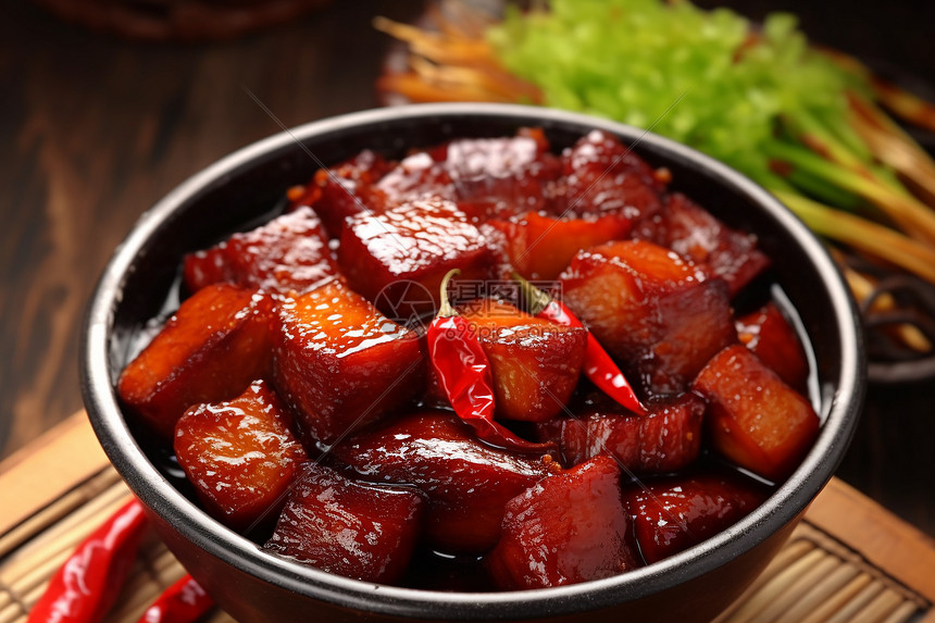 一碗美味的红烧肉高清图片下载-正版图片600181512-摄图网