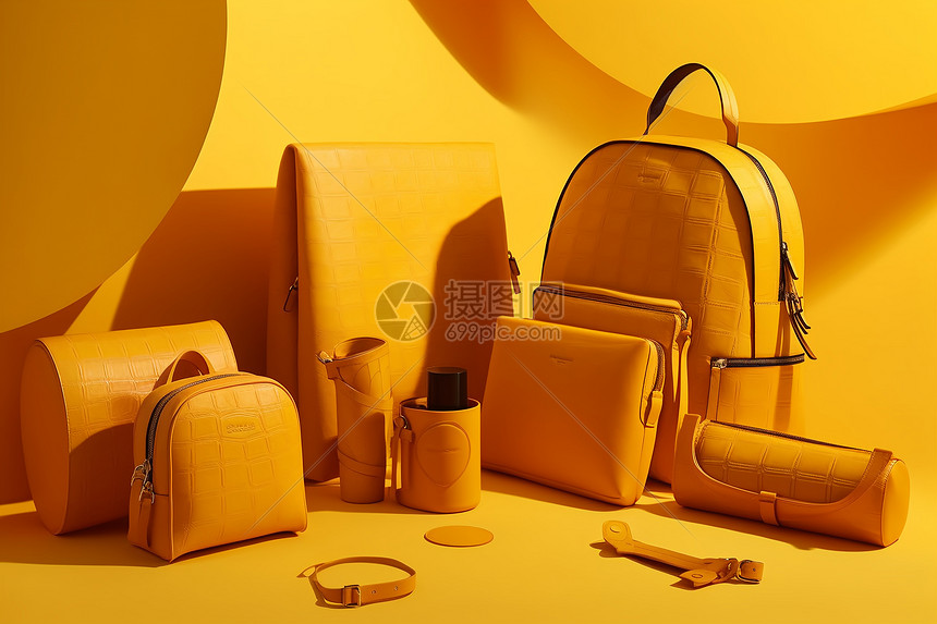 简约的黄色书包高清图片下载-正版图片600182213-摄图网