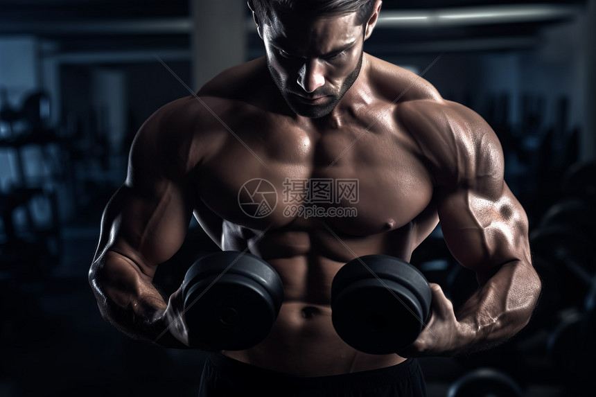 健身的男人高清图片下载-正版图片600188865-摄图网