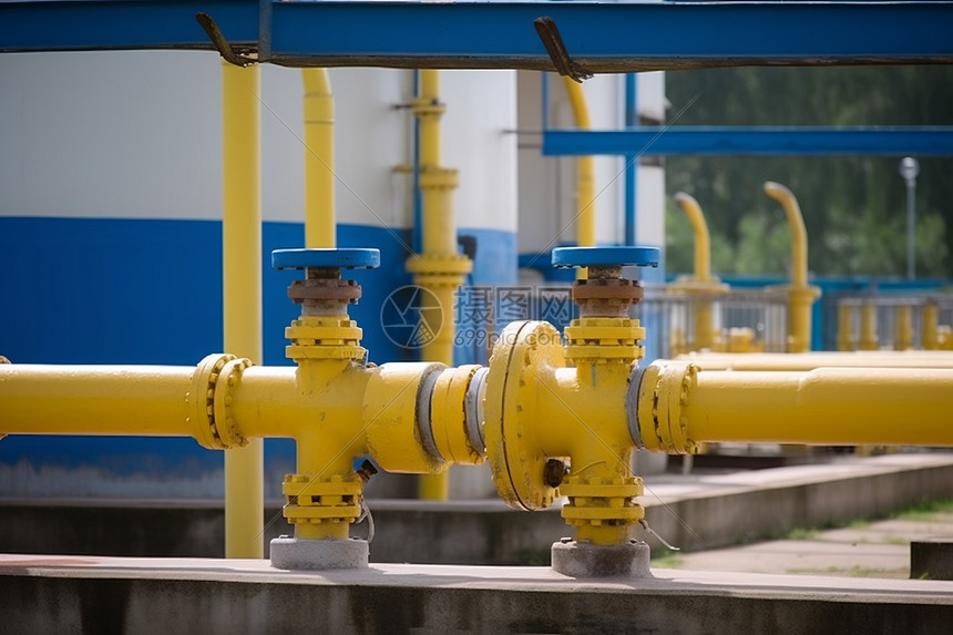 天然气厂的管道高清图片下载-正版图片600189135-摄图网