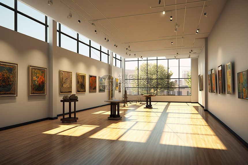 私人美术展高清图片下载-正版图片600190372-摄图网