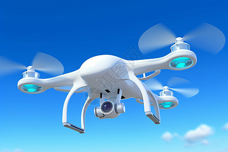 正在飞行在天空的无人机高清图片下载-正版图片600190890-摄图网