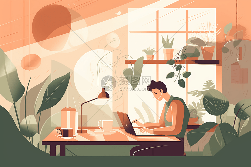 老师批改作业插画图片下载-正版图片600192326-摄图网