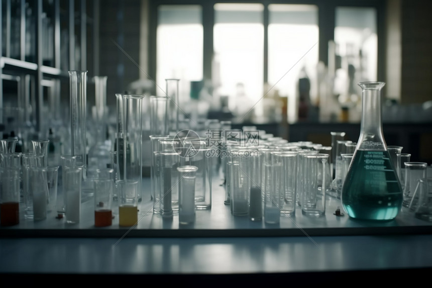 实验室玻璃器皿高清图片下载-正版图片600192944-摄图网
