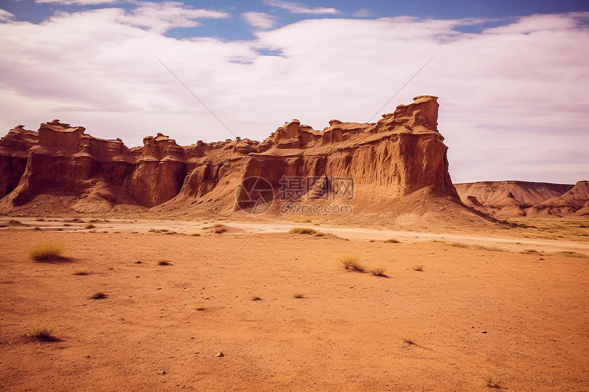 戈壁滩的荒漠高清图片下载-正版图片600193055-摄图网