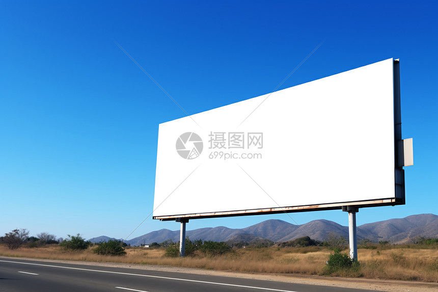 空白的广告牌图片素材-正版创意图片600194652-摄图网