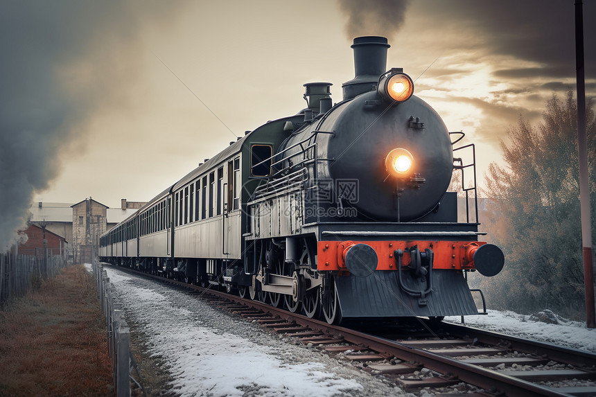 古董火车头高清图片下载-正版图片600197319-摄图网