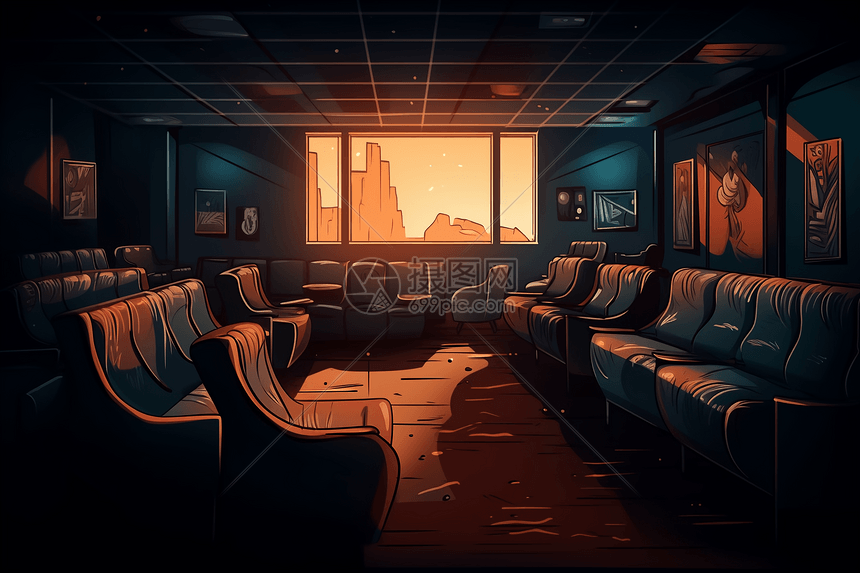 舒适的座位插画插画图片下载-正版图片600198496-摄图网