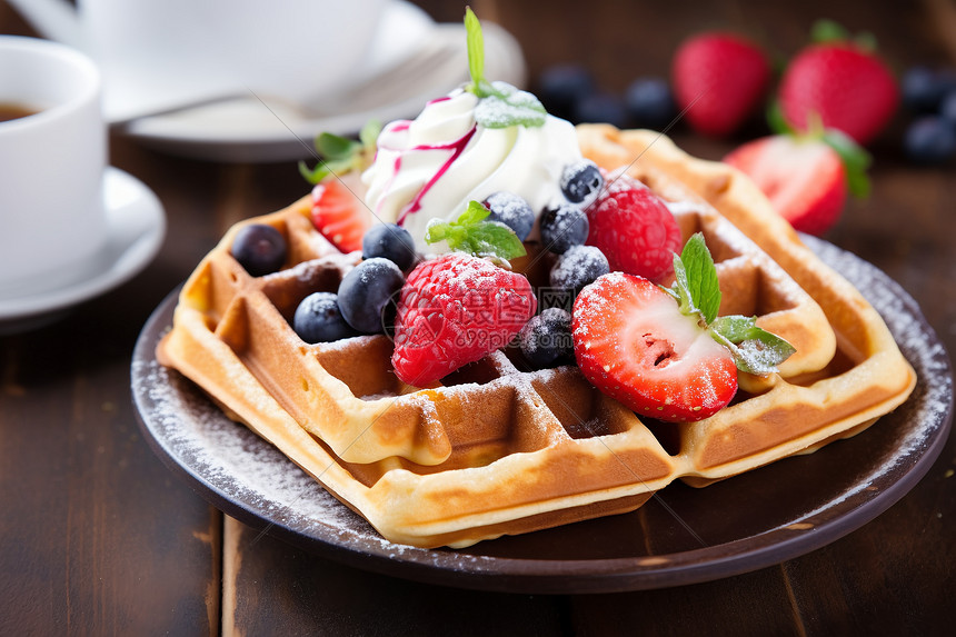 美味的华夫饼高清图片下载-正版图片600198597-摄图网