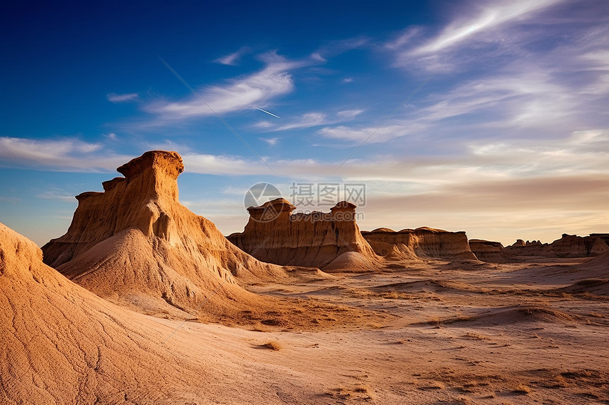 戈壁滩上的自然风光高清图片下载-正版图片600201527-摄图网