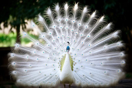 华丽的白孔雀高清图片下载-正版图片600202712-摄图网