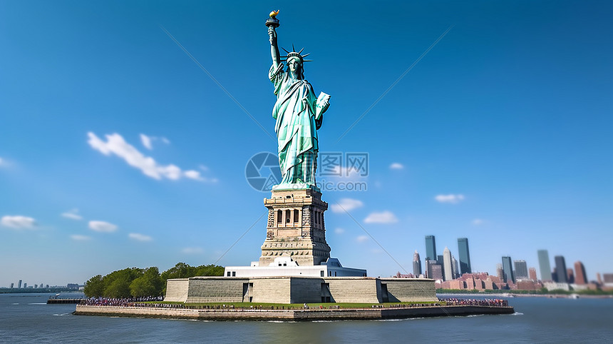 自由女神像景点高清图片下载-正版图片600205102-摄图网