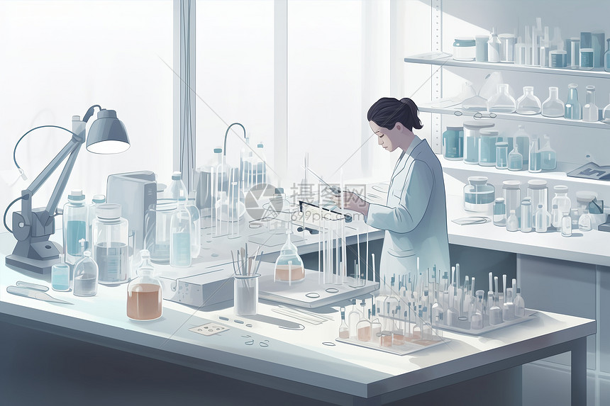 实验研究人员插图插画图片下载-正版图片600207541-摄图网