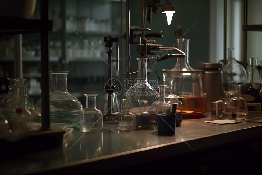 实验室的玻璃器皿高清图片下载-正版图片600212147-摄图网