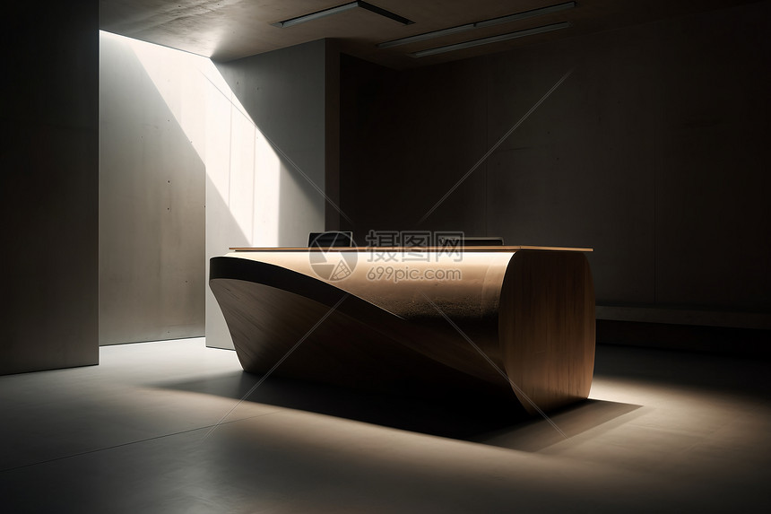 极简主义的接待台高清图片下载-正版图片600213146-摄图网