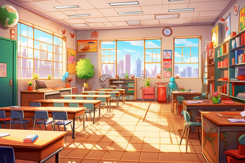 卡通的学校插画图片下载-正版图片600213762-摄图网