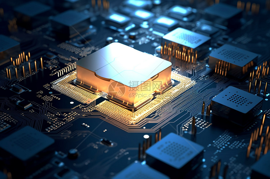 CPU芯片图片素材-正版创意图片600219017-摄图网