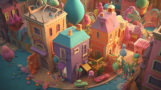 丰富多彩的卡通世界插图插画图片下载-正版图片600220698-摄图网