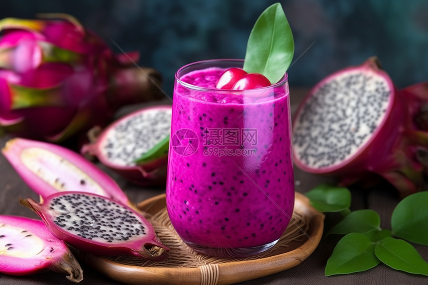 健康的火龙果汁高清图片下载-正版图片600222118-摄图网