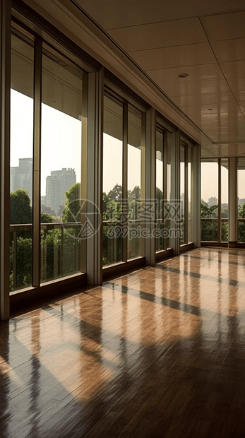 办公室落地窗高清图片下载-正版图片600223438-摄图网