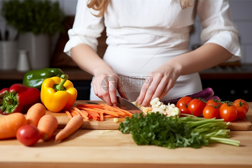 做菜的女人高清图片下载-正版图片600230497-摄图网