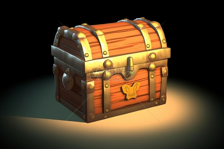 宝藏箱子插画插画图片下载-正版图片600231108-摄图网
