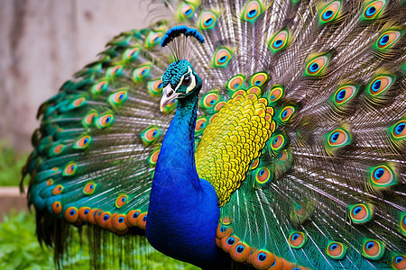 美丽开屏的孔雀高清图片下载-正版图片600234059-摄图网