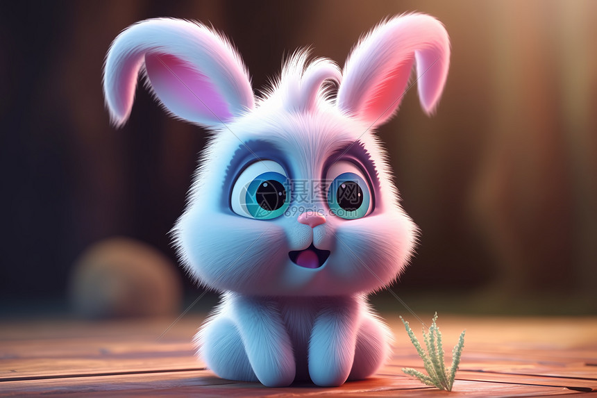 可爱的卡通兔子插画图片下载-正版图片600235852-摄图网