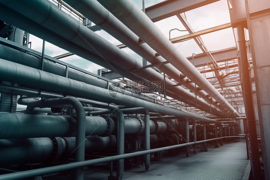 工业燃气动力管道高清图片下载-正版图片600236511-摄图网