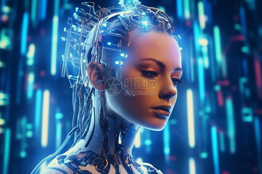 人工智能机器人图片素材-正版创意图片600237018-摄图网