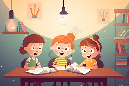 研学插画_研学卡通_研学插图_手绘_板绘_摄图网