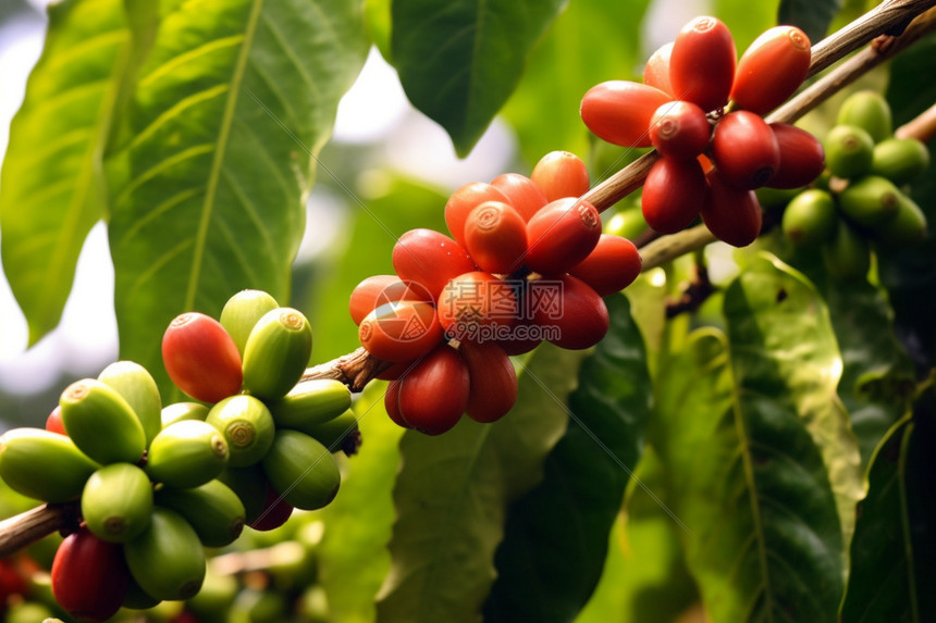 成熟的咖啡果实高清图片下载-正版图片600247687-摄图网
