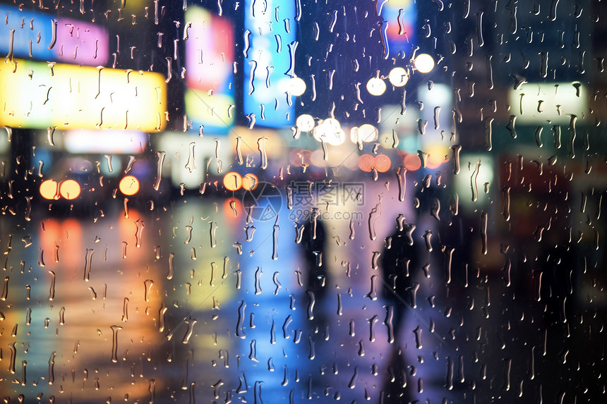 雨天模糊玻璃窗高清图片下载-正版图片600249612-摄图网