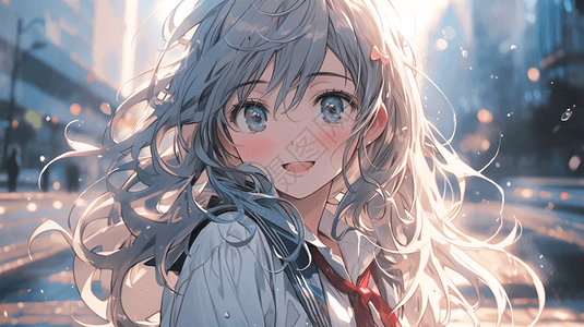 可爱的二次元卡通人物插画图片下载-正版图片600250994-摄图网