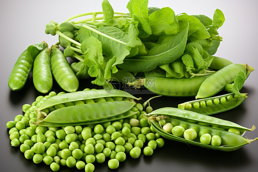 豁口的豌豆荚和豌豆高清图片下载-正版图片600256314-摄图网