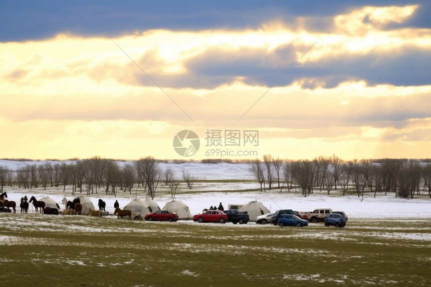 草原上的汽车高清图片下载-正版图片600258304-摄图网