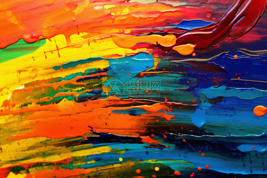 创意色彩抽象艺术作品插画图片下载-正版图片600264098-摄图网
