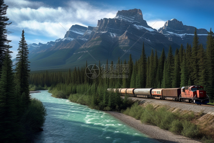 加拿大落基山脉高清图片下载-正版图片600272221-摄图网