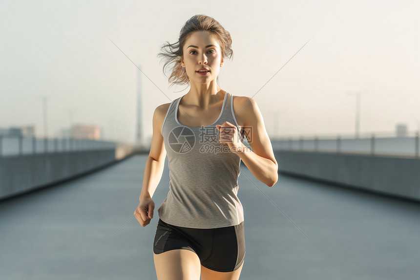 奔跑的女人（人像）高清图片下载-正版图片600272728-摄图网