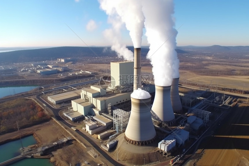 天然气的发电厂高清图片下载-正版图片600273456-摄图网