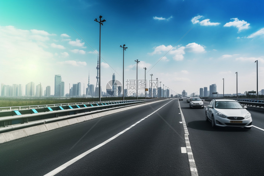 现代城市中的快速公路高清图片下载-正版图片600280247-摄图网