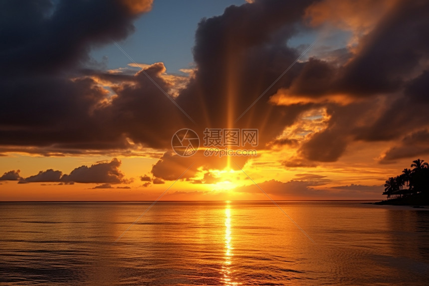 平静的海面高清图片下载-正版图片600281803-摄图网