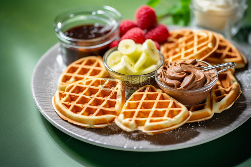好吃的华夫饼高清图片下载-正版图片600282450-摄图网