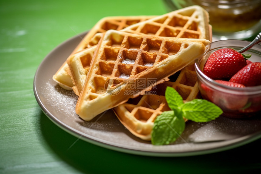 美味的华夫饼高清图片下载-正版图片600282451-摄图网