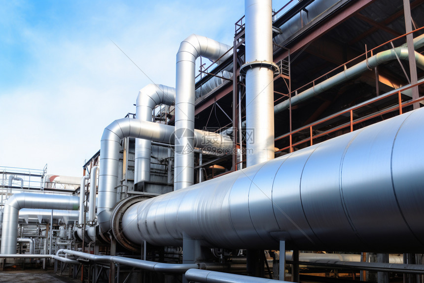 工厂的管道建筑高清图片下载-正版图片600283763-摄图网